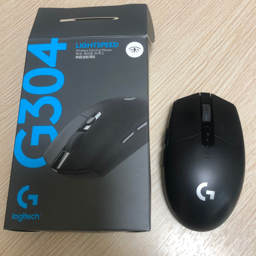 Logitech 羅技 G304 LIGHTSPEED 電競滑鼠 黑 HERO感應器(二手良品) | 蝦皮購物