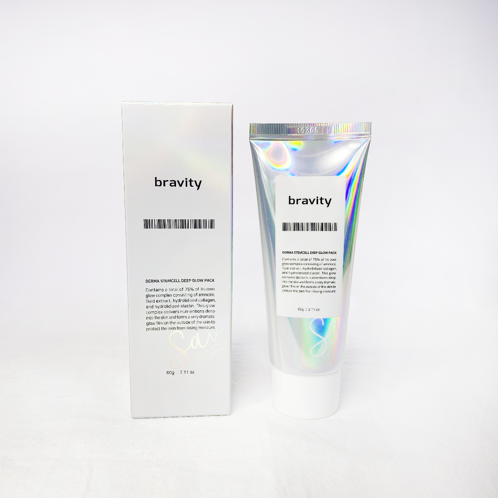 現貨 韓國 最新版 Bravity 深層水光面膜 60g 附刷子 撕拉面膜 亮白 面膜 水光面膜【鯨奇嚴選】 | 蝦皮購物