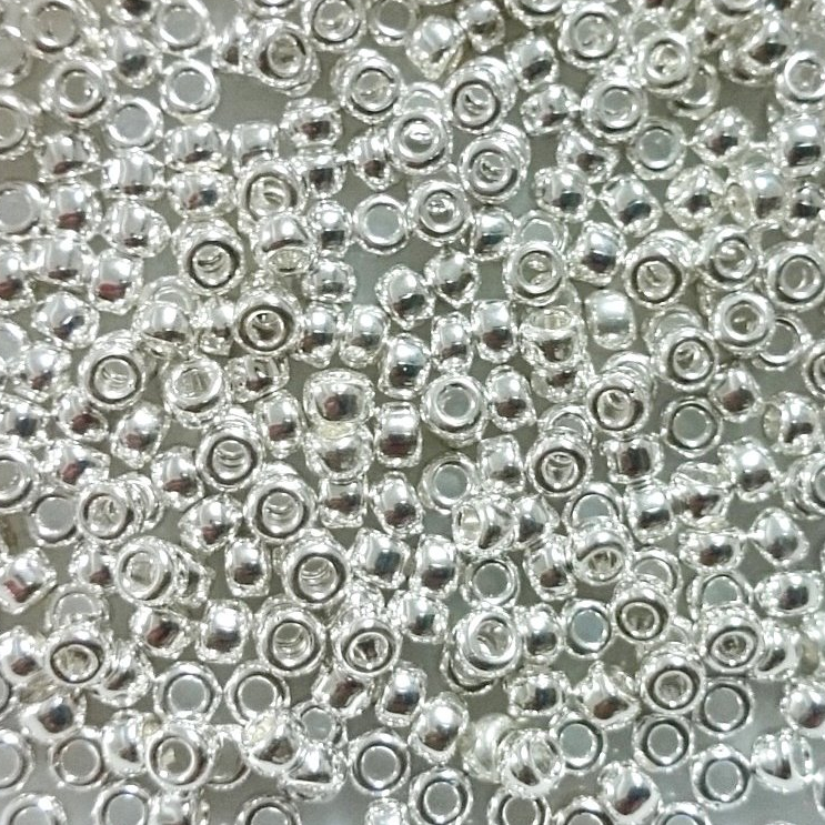 1MM/2MM/3MM MIYUKI#961電鍍金屬亮銀/日本小珠(重量有幾顆請參考商品描述) | 蝦皮購物