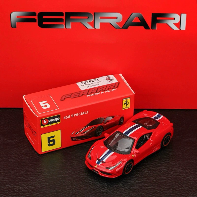 【六四分之一】Bburago 比美高｜法拉利 FERRARI 458 SPECIALE｜1/64合金模型車 | 蝦皮購物