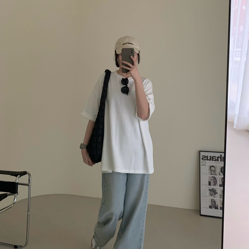 A4208- Basic無性別寬鬆tee（4colors） | 蝦皮購物