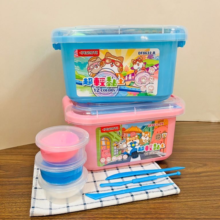 【辦公王】 PENROTE筆樂 DF8631/DF8655柴語錄12色/24色超輕黏土（盒裝） | 蝦皮購物