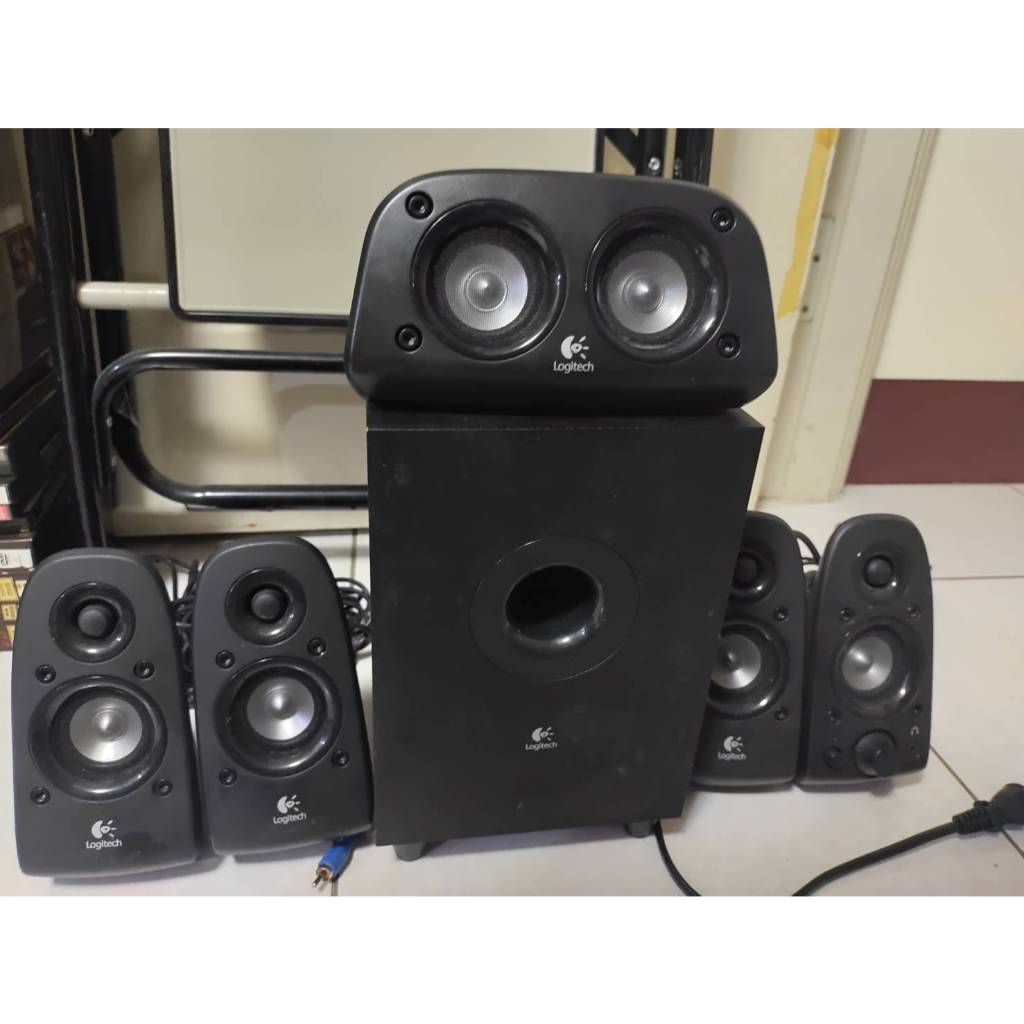 物況新 附原箱 美聲美型 電玩音樂追劇娛樂 羅技 Logitech Z506 5.1聲道 家庭劇院喇叭 小臥 | 蝦皮購物