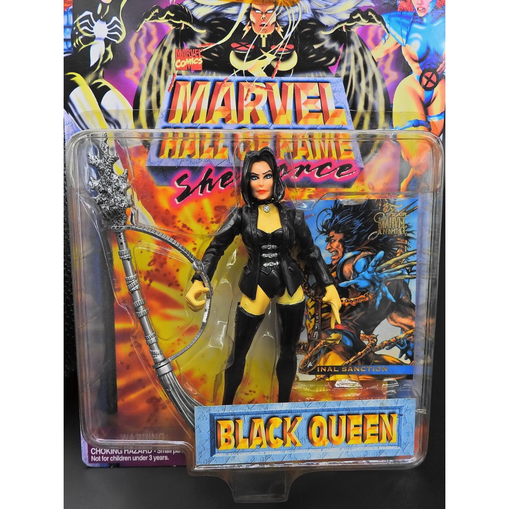 TOY BIZ 1996 SHE-FORCE BLACK QUEEN 黑皇后 MARVEL 漫威 J136-37 | 蝦皮購物