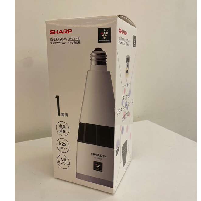 SHARP 夏普 LED燈泡型 離子產生機IG-LTA20 負離子濃度7000 廁所專用 | 蝦皮購物