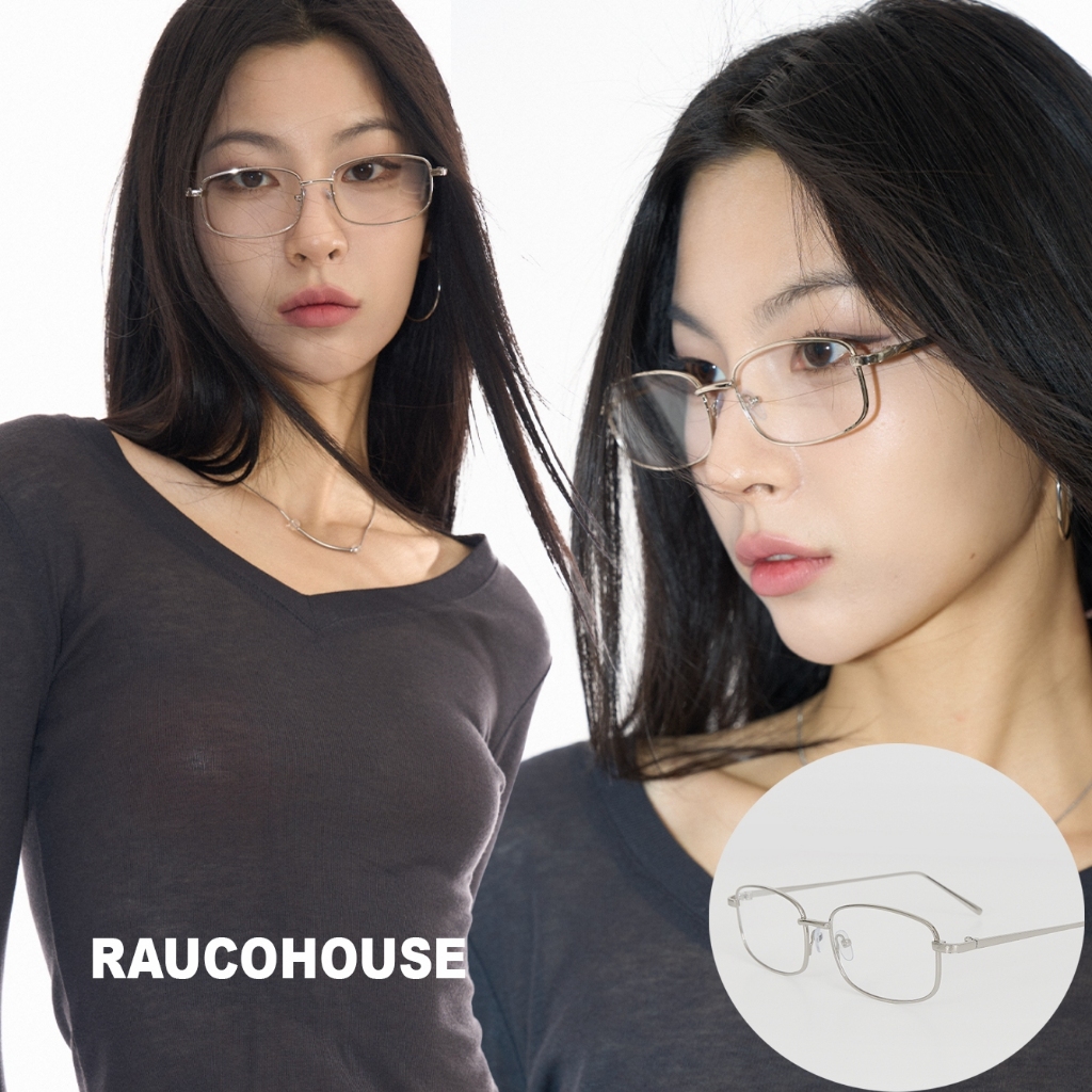 【JIN】🇰🇷韓國 Raucohouse G09 金屬細框 造型鏡框 （可換鏡片附盒）復古 鏡框（無數量訂購請私訊） | 蝦皮購物