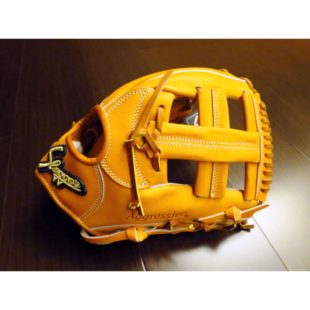 {圓圓小舖}全新日製硬式日本製久保田猛打者Kubota slugger KSG-BR2 內野十字 內野手套 新標 橘色 | 蝦皮購物