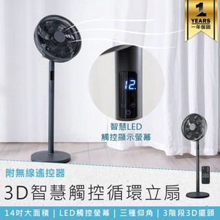 【KINYO 3D智慧觸控循環立扇 DCF-1423】電風扇 循環扇 立扇 DC風扇 電扇 循環立扇 擺頭風扇 遙控電扇 | 蝦皮購物