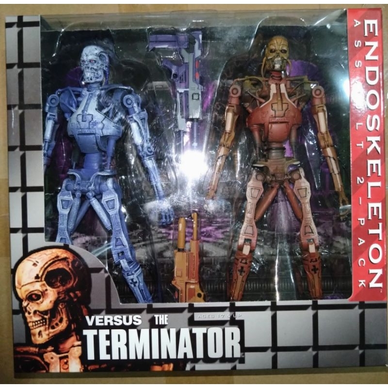 全新正版絕版老貨NECA魔鬼終結者T800內骨架骷髏骨架異色版T800骨架雙人套裝 | 蝦皮購物
