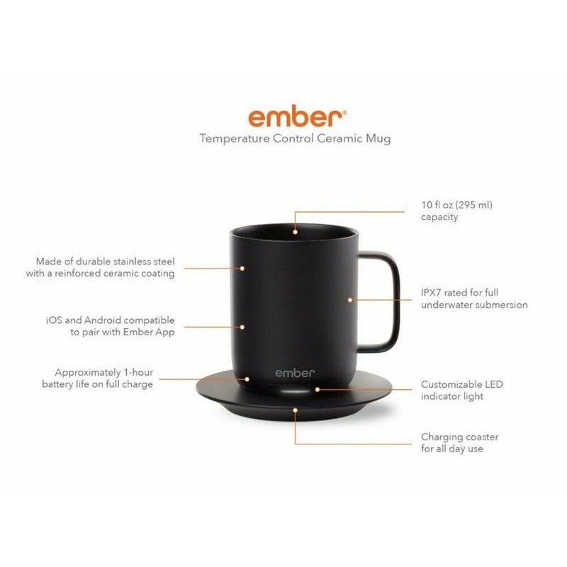 促! 現貨 ※台北快貨※二代Ember Smart Ceramic Mug 2智慧控溫 咖啡馬克杯 | 蝦皮購物