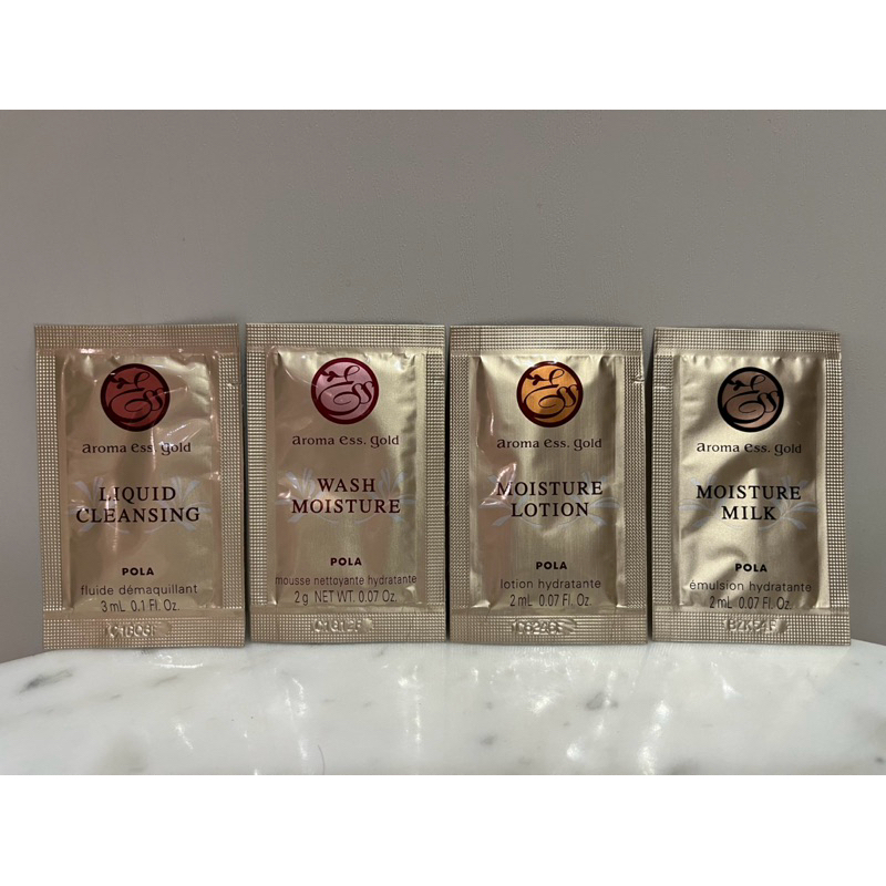 日本 POLA aroma ess gold 洋甘菊 保濕 卸妝液/洗面乳/化妝水/乳液/面膜 旅行組 | 蝦皮購物