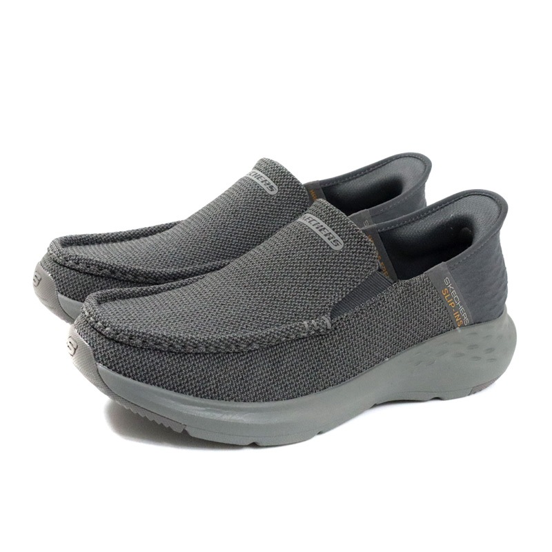 SKECHERS Slip-ins 懶人休閒鞋 男鞋 灰色 204804GRY no847 | 蝦皮購物