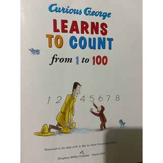 彩緁兒童美語書（Curious George Learns to Count from 1 to 100）二手書FF袋子 | 蝦皮購物