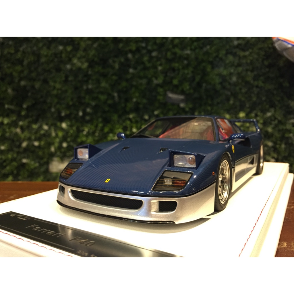 1/18 GL Model Ferrari F40 1987 Blue Carbon【MGM】 | 蝦皮購物