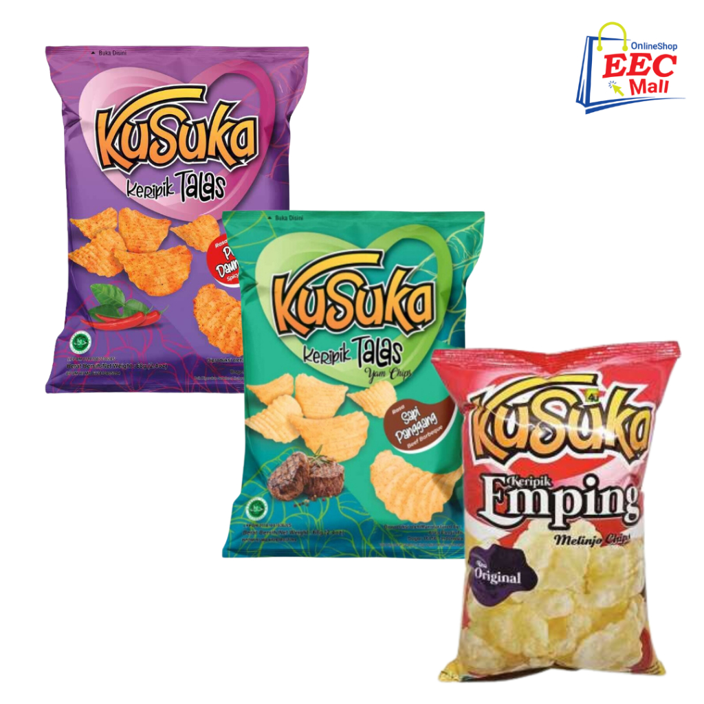 印尼 KUSUKA Keripik Talas Singkong Emping 脆片 50g 68g | 蝦皮購物