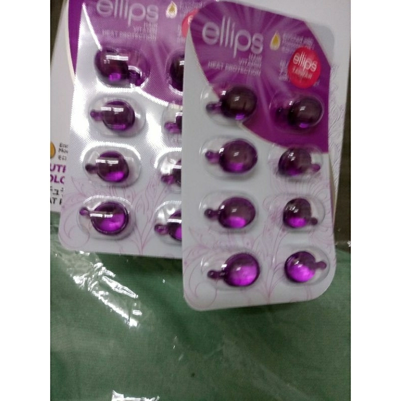 BLULILI-8 Butir ELLIPS VITAMIN RAMBUT (UNGU) | 蝦皮購物