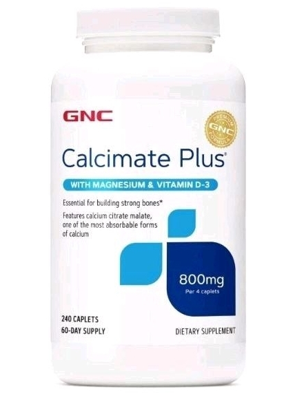 【生活館】GNC 檸檬蘋果酸鈣 800 Calcimate Plus 800 檸檬酸鈣含鎂 鈣 | 蝦皮購物