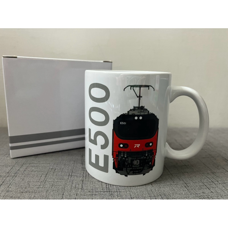 全新 台鐵 台灣鐵路 授權馬克杯 全新TRA E500 x TOSHIBA 列車 白色馬克杯 | 蝦皮購物
