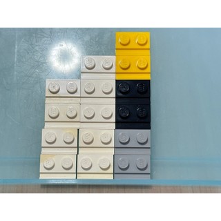 LEGO 樂高 玩具 積木 零件 全新 32028 薄板附溝槽 Plate Special 1x2 白 黃 黑 淺灰 | 蝦皮購物