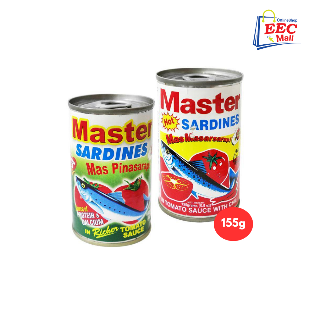 菲律賓 MASTER Sardines Tomato Sauce Ikan Sardin 鮪魚罐頭 沙丁魚 155g | 蝦皮購物