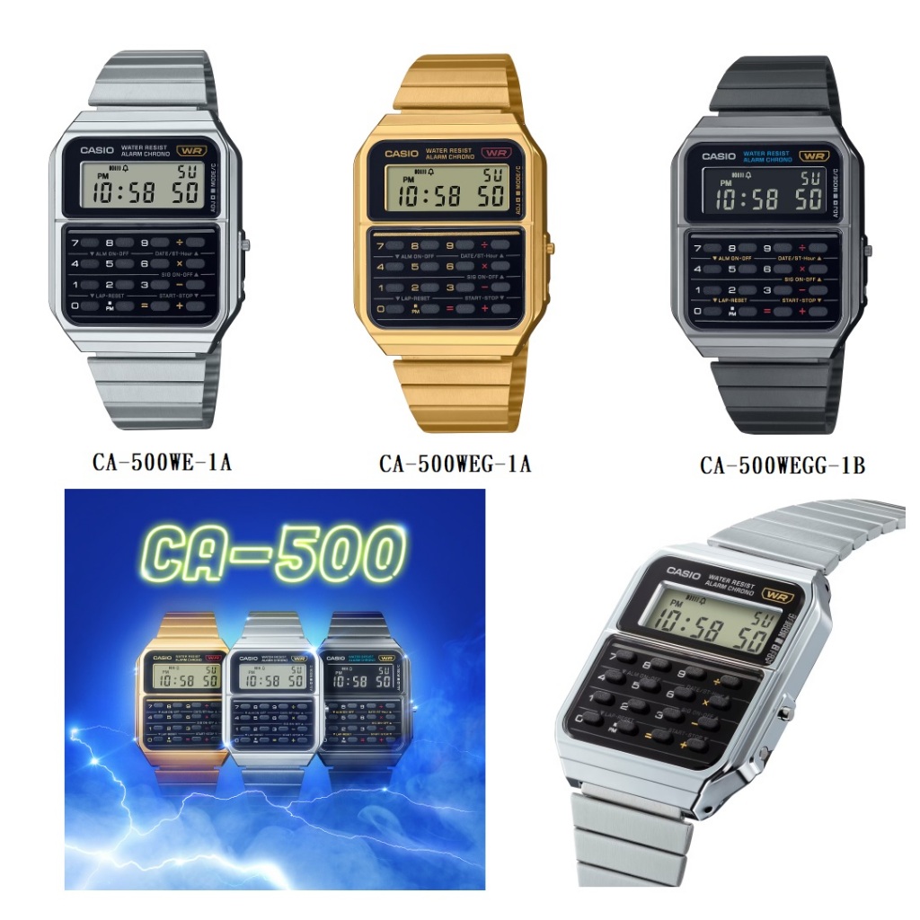 【奇異SHOPS】CASIO 復古計算機錶 CA-500WE-1A CA-500WEG-1A CA-500WEGG-1A | 蝦皮購物