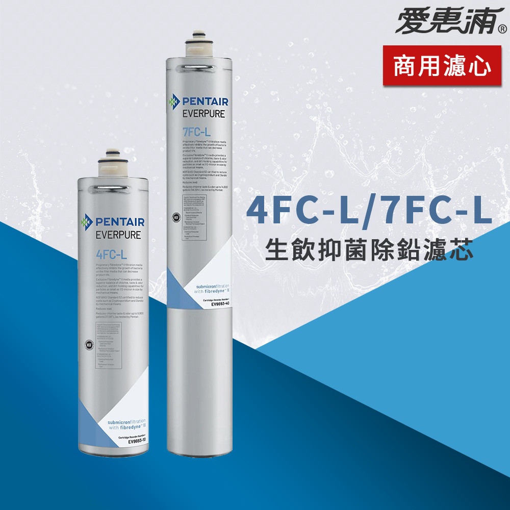 【思維康SWEETCOM】美國原廠愛惠浦 EVERPURE 4FCL 7FCL 生飲抑菌除鉛濾心 保固黑水公司貨 | 蝦皮購物