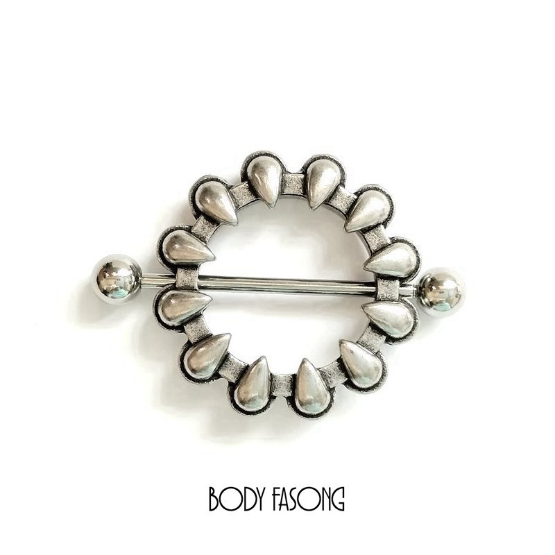 【法頌體環】乳環 乳頭罩 牙 316L醫療鋼 14G 現貨 | 蝦皮購物