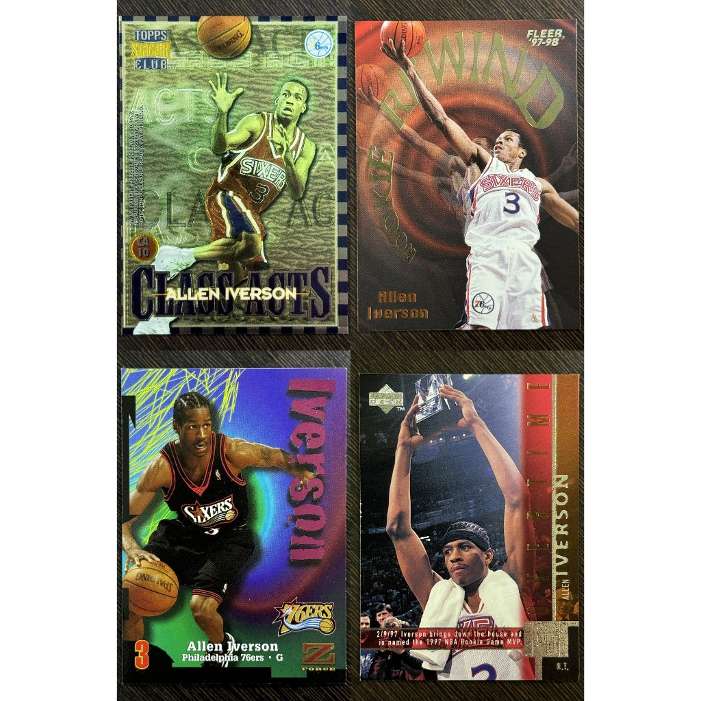 24/07/17更新 Allen Iverson 艾佛森 戰神 76人隊 NBA球員卡 Hoops Ultra | 蝦皮購物