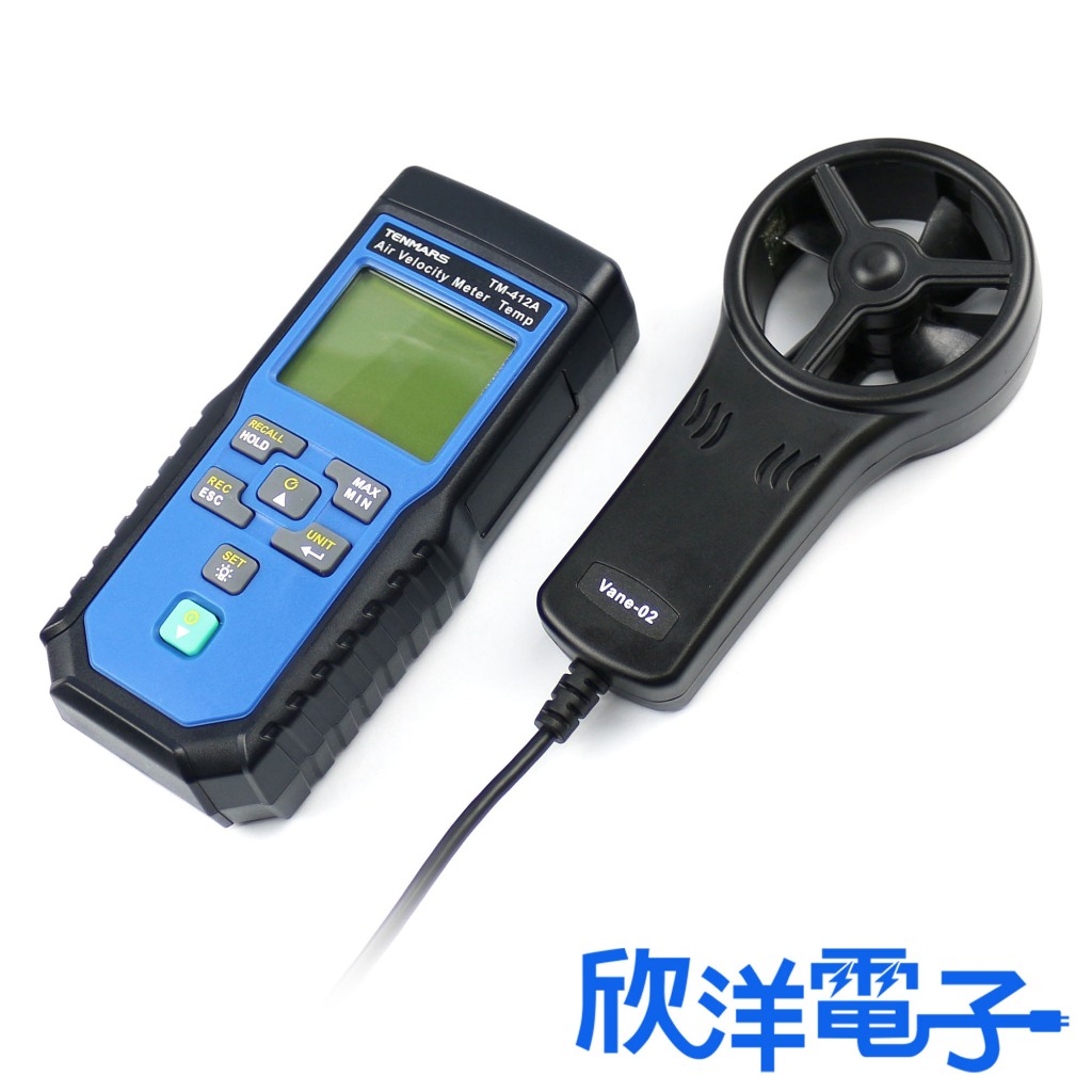 TENMARS 泰瑪斯 風速計 台灣製 (TM-412A) 葉輪式風溫儀 轉輪式風速儀 風速檢測計 風溫檢測錶 | 蝦皮購物