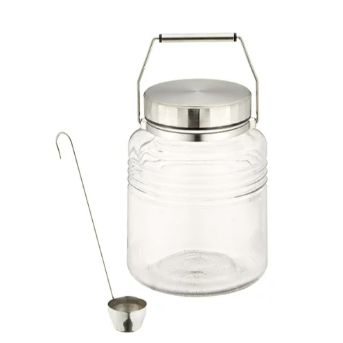 日本製ADERIA石塚玻璃密封缶/漬物罐/酒罐(金屬蓋附勺/復古版紅蓋)1L/2L/3L./4L/.5L | 蝦皮購物