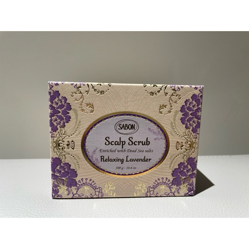 【萬事屋 】現貨 ️ SABON 死海鹽頭皮磨砂膏 300g 舒緩薰衣草 薰衣草 天竺葵 磨砂膏 | 蝦皮購物