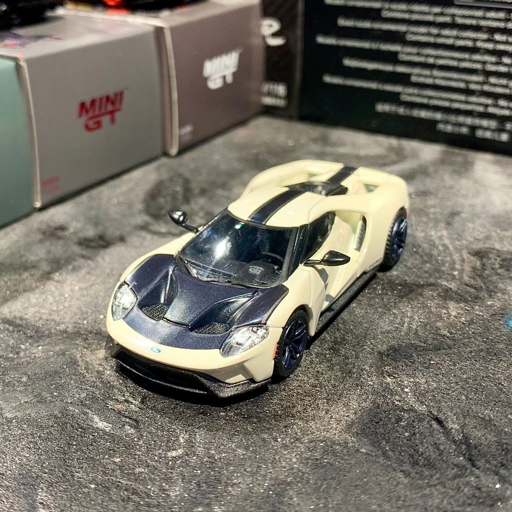 現貨 當天寄出 MINI GT Ford GT 64 Prototype Heritage Edition 白黑 622 | 蝦皮購物