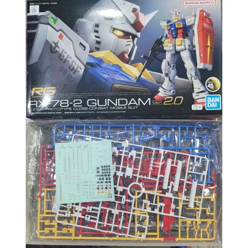 萬代 Bandai real grade rg rx 78 rx-78 2.0 全新未拆 現貨 元祖 鋼彈 | 蝦皮購物
