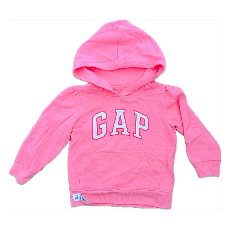 2y/90cm GAP 螢光粉紅帽T | 蝦皮購物