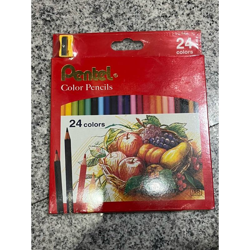 pentel color pencils 24 colors 全新未拆封 | 蝦皮購物