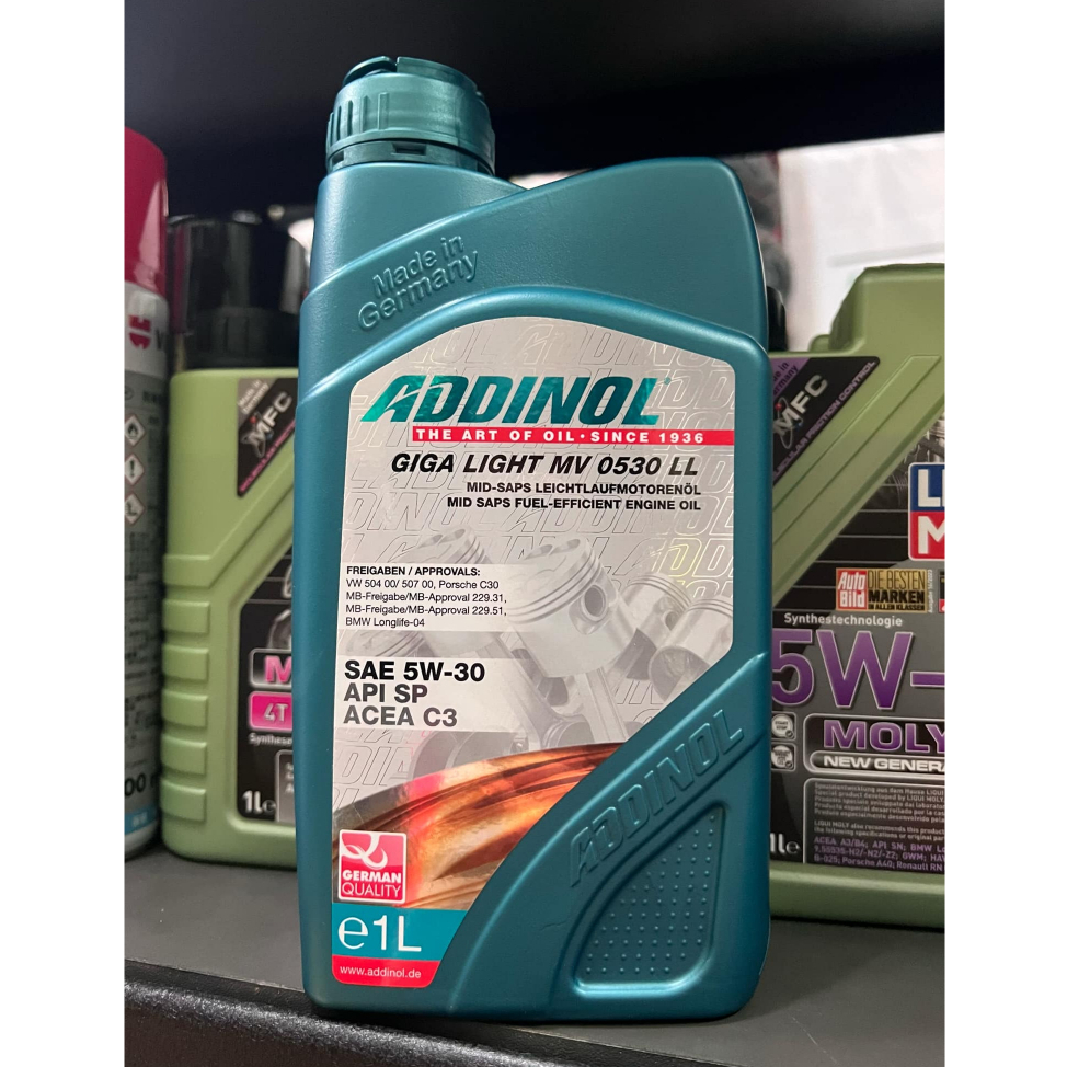 {飆} ADDINOL 5W30 GIGA LIGHT MV 0530 LL SP C3 汽柴油 | 蝦皮購物