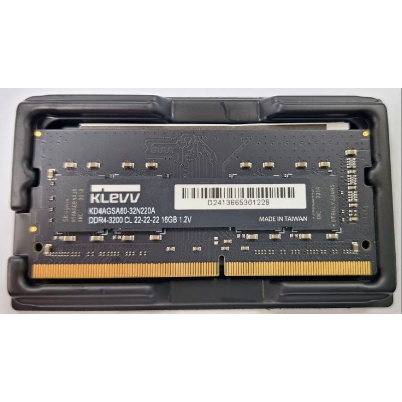 全新 未使用 KLEVV DDR4/3200 16G NB 用記憶體 無原廠盒 | 蝦皮購物