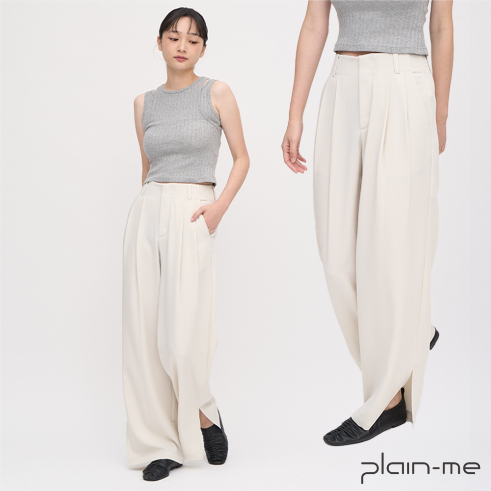 plain-me SAAKO 落地垂墜西褲 SAA4008-242 | 蝦皮購物