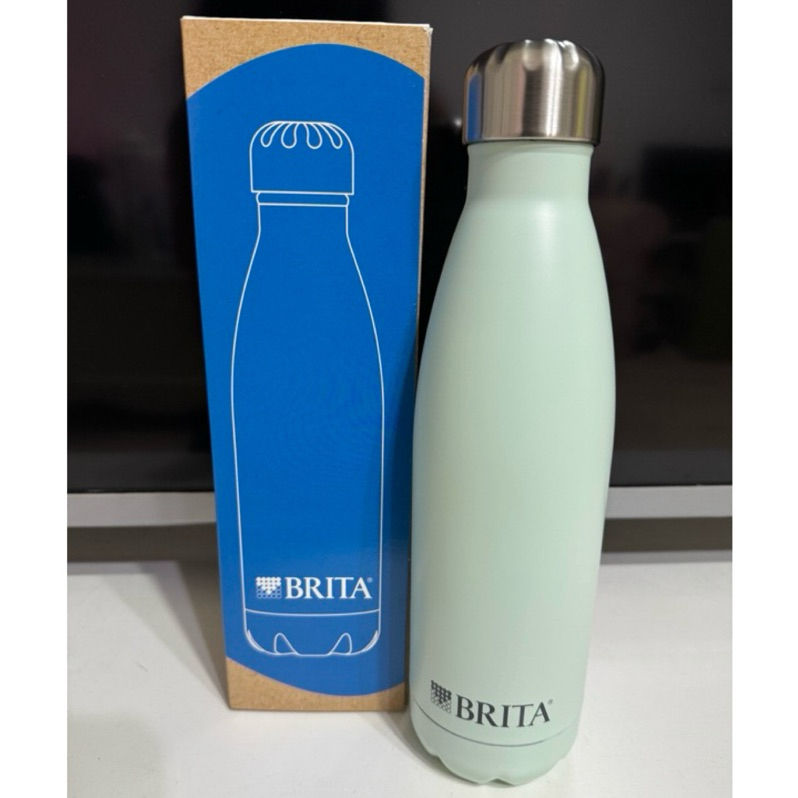 《德國BRITA》限量不鏽鋼保溫瓶 食品級不含雙酚A （清新綠） 500ml | 蝦皮購物