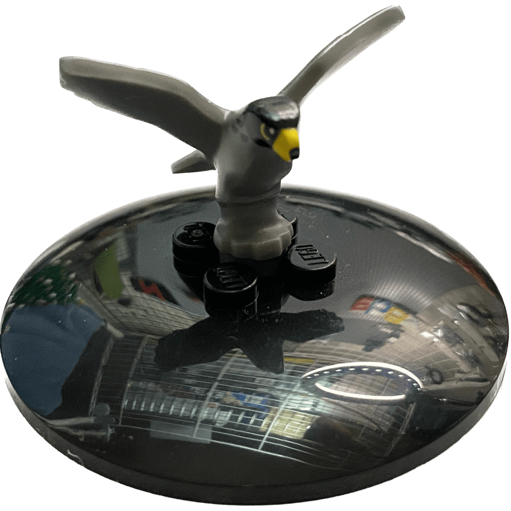 【正版樂高零件】LEGO 2581pb01 Bird, Falcon with Black Head | 蝦皮購物