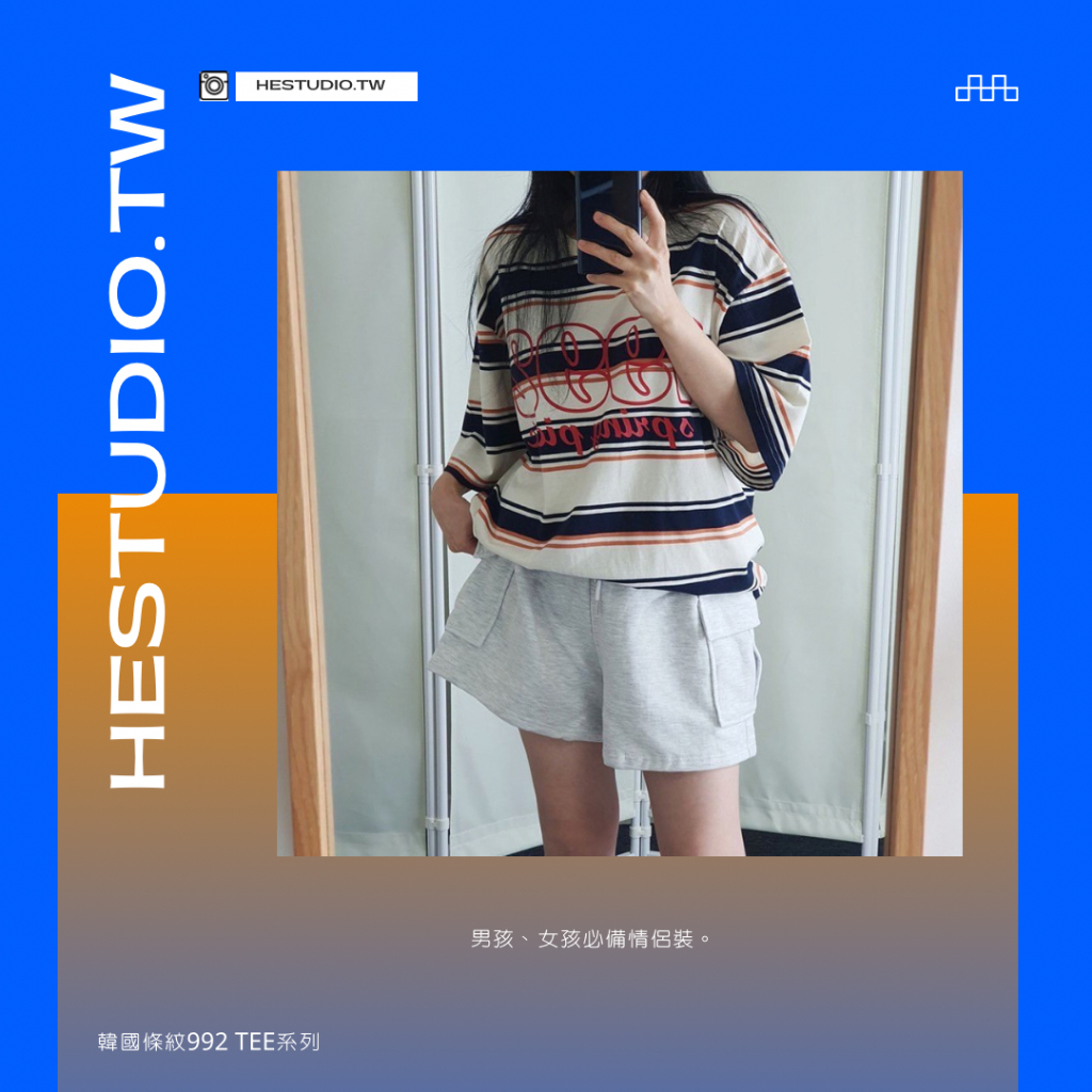 【HEstudio.tw】TEE系列 韓國選貨 韓國1922橫條紋 | 蝦皮購物