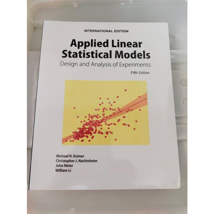 Applied Linear Statistical Models（5版）9789863414186 | 蝦皮購物