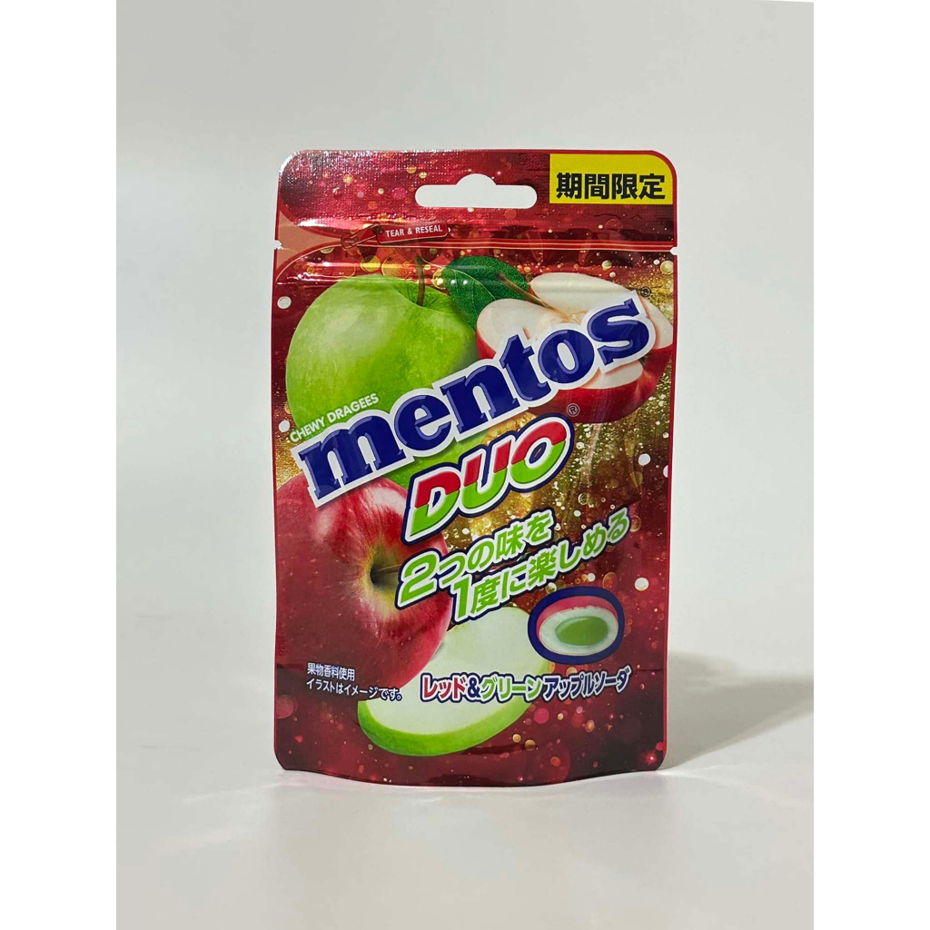 9/10新到現貨~mentos商品~mentos DUO 糖果 紅色與青蘋果風味 | 蝦皮購物