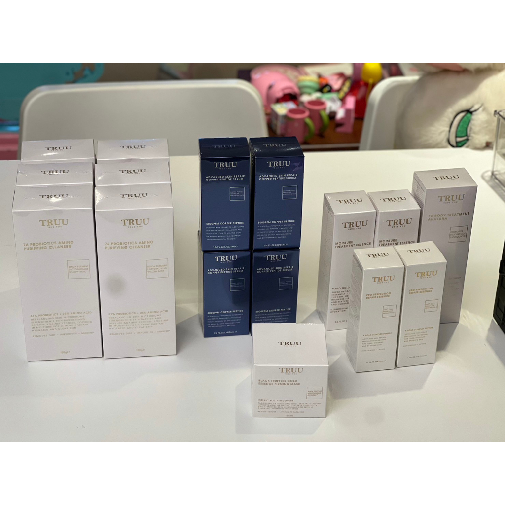 TRUU 76酵母胺基酸淨膚潔顏露 頂級藍銅肌因修復精華 水楊酸身體乳 蜂王乳精華露 黃金胜肽賦活精華 黑鑽松露抗老面膜 | 蝦皮購物