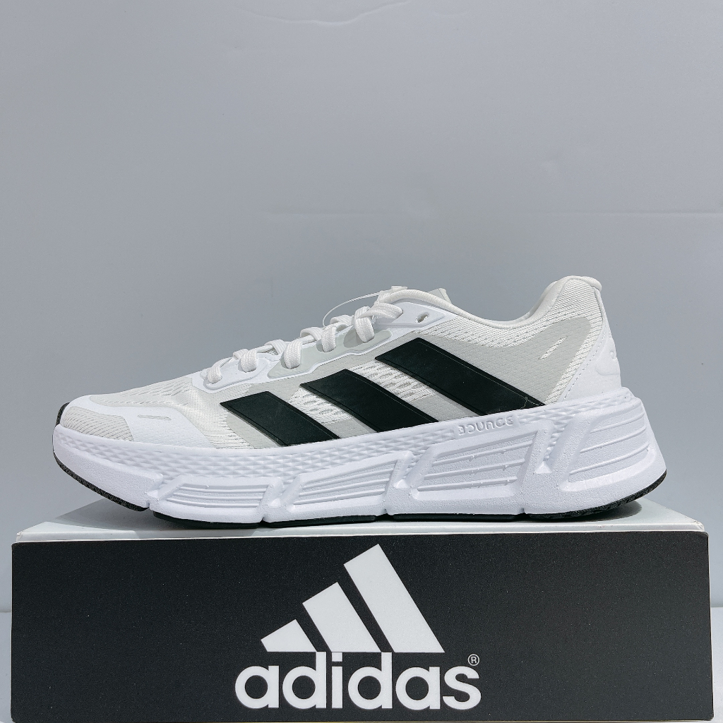 adidas QUESTAR 2 M 男生 白色 舒適 輕量 透氣 緩震 運動 慢跑鞋 IF2228 | 蝦皮購物