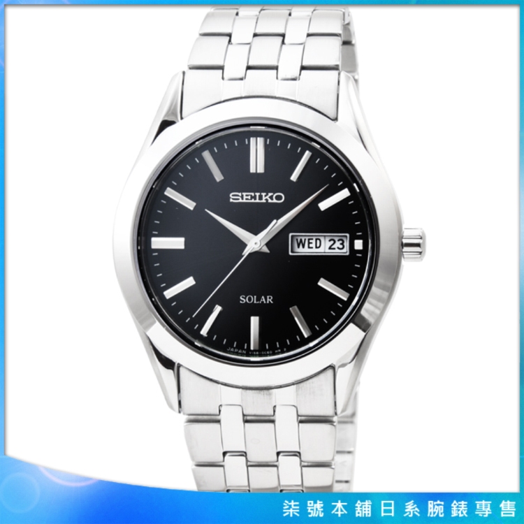 【柒號本舖】SEIKO 精工 SPIRIT 太陽能簡約時尚男錶-黑 / SBPX083 | 蝦皮購物