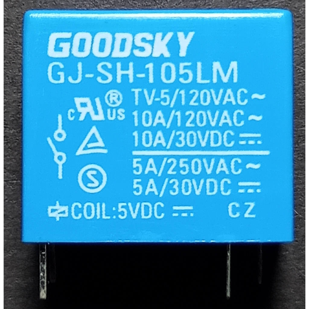 國興 GOODSKY JQ-SH-105LM 10A/125VAC One Form A 線圈 5vdc PCB繼電器 | 蝦皮購物