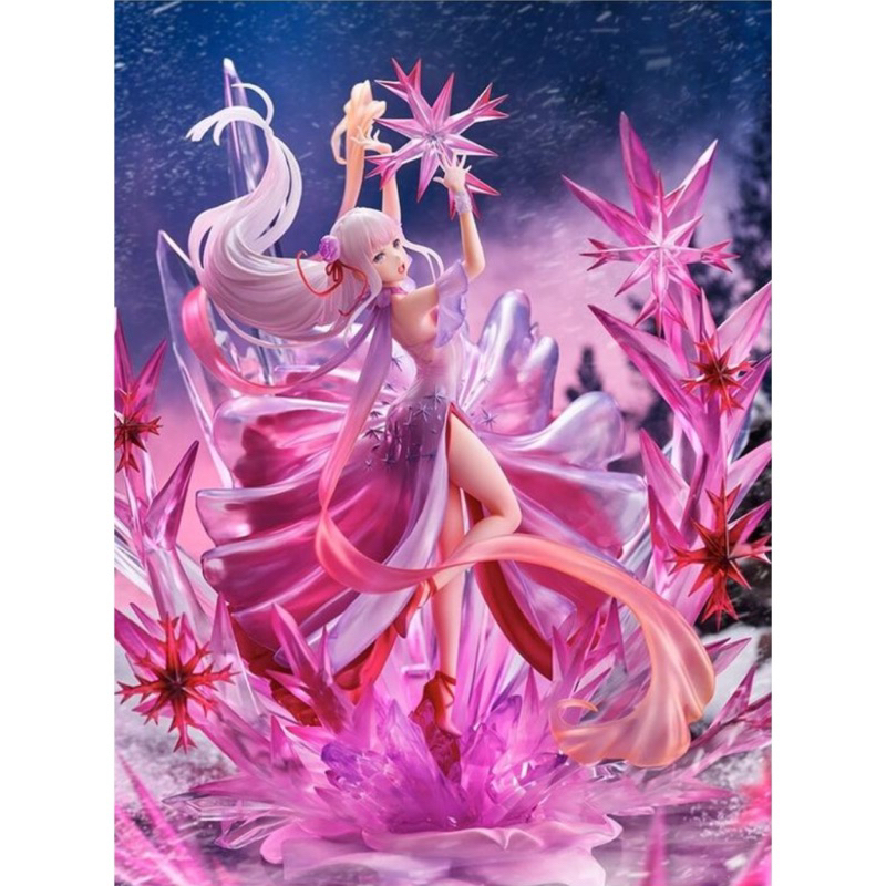 【小龍便宜公仔】全新 正版 SSF eStream re0 從零開始 冰結的愛蜜莉雅 水晶禮服 1/7 PVC | 蝦皮購物