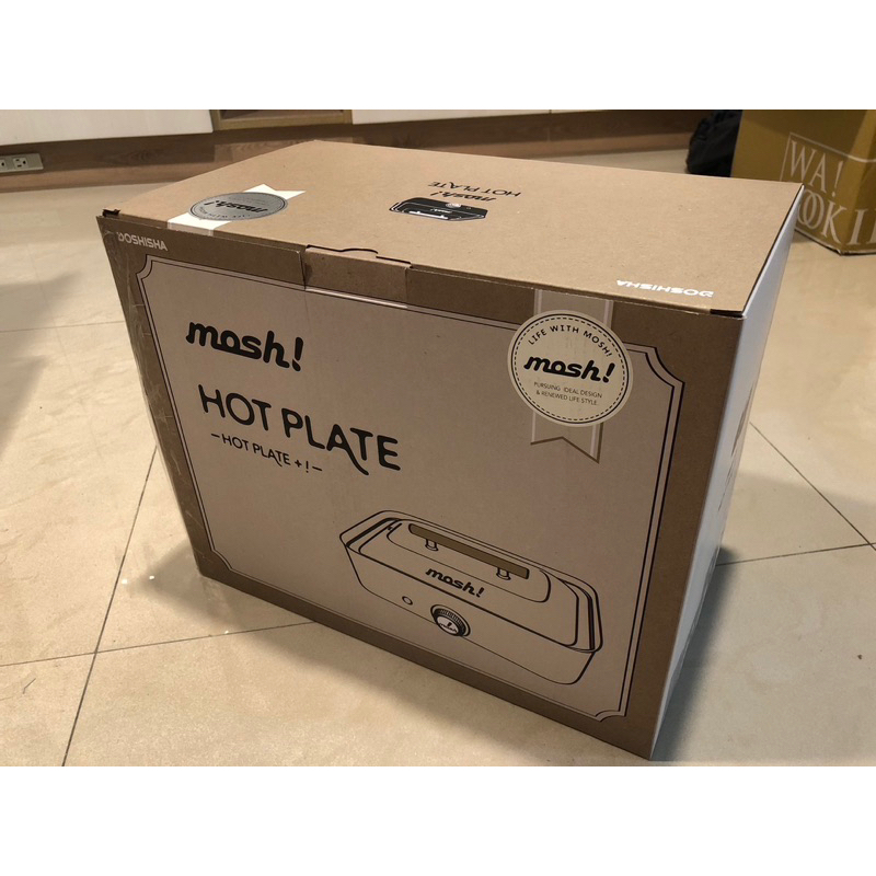 [全新]【日本 mosh！】多功能電烤盤 M-HP1 IV (白) | 蝦皮購物
