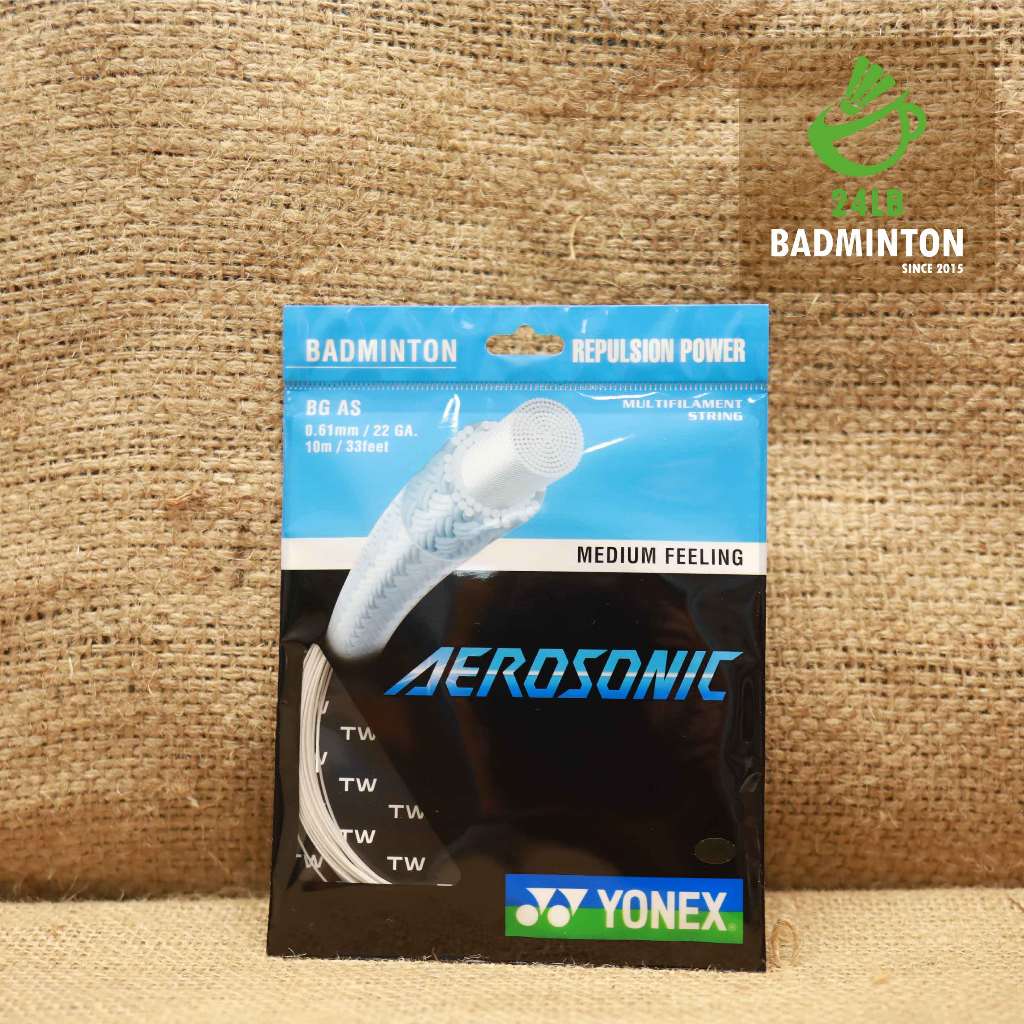 24磅羽球 / YONEX 羽球線 AEROSONIC (BGASTW) AS線 0.61 最細 聲音響 | 蝦皮購物